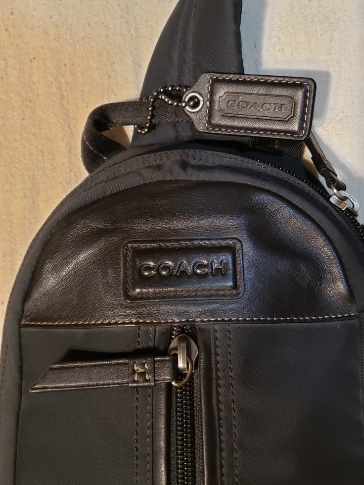 Coach Varick Men’s Backpack Sling Black Crossbody | eBay