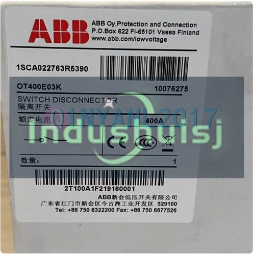 NEW ABB cabinet door operating OT400E03K 1SCA022763R5390 isolating ...