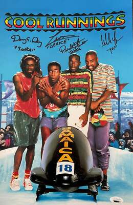 Cool Runnings Movie Jamaica Bobsled Official Cast Signed 11x17 Mini ...