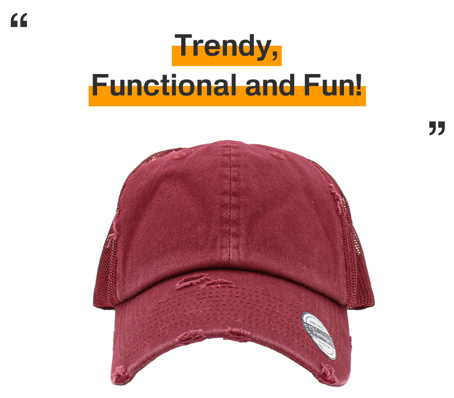 Vintage Distressed Mesh Back Dad Hat Baseball Cap Unconstructed | eBay