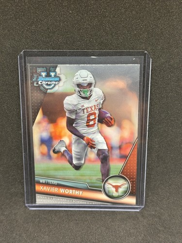 Xavier Worthy 2023 Bowman U Chrome #155 Texas NFL Draft Rookie | eBay