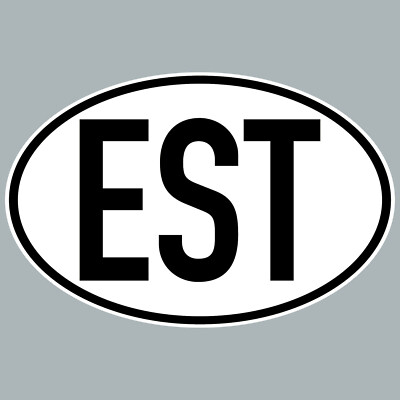 EST Sticker Estonia Country Code Country Sign 4061963084014 | eBay