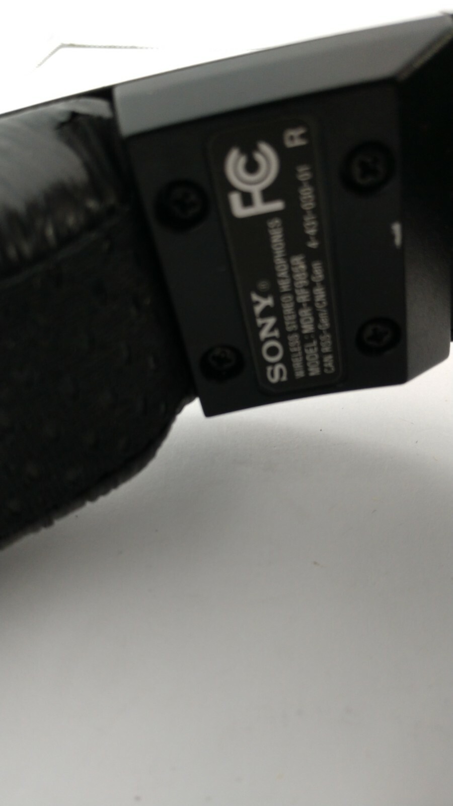 Sony Wireless RF Stereo Transmitter Headphones ONLY MDR-RF985R Black ...