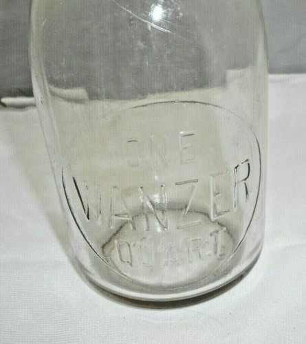 Vtg Wanzer Dairy Chicago ILL Milk Bottle IL QT Illinois One Quart | eBay