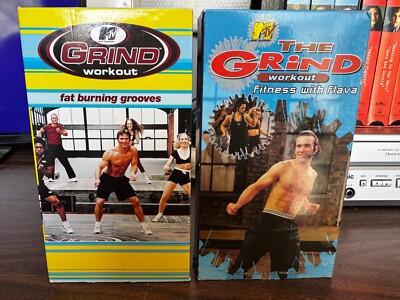 1995 1997 MTV The Grind Workout Fitness With Flava & Fat Burning Grooves VHS | eBay