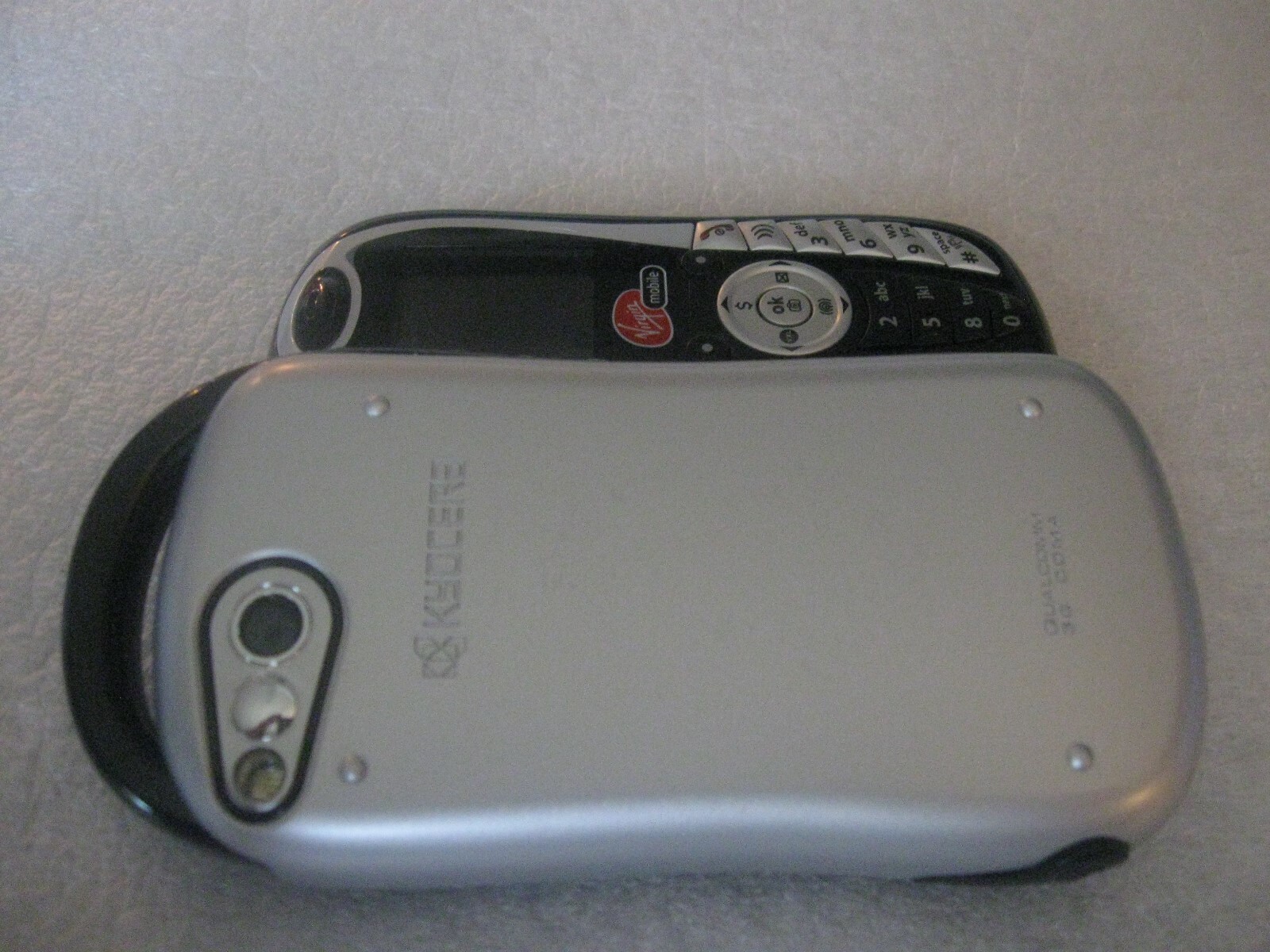 RARE Kyocera Qualcomm 3G CDMA Flip Cell Phone | Virgin Mobile | Black ...