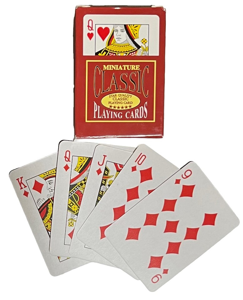 Mini Playing Cards Miniature Travel Tiny Poker Deck Set Ship From USA ...