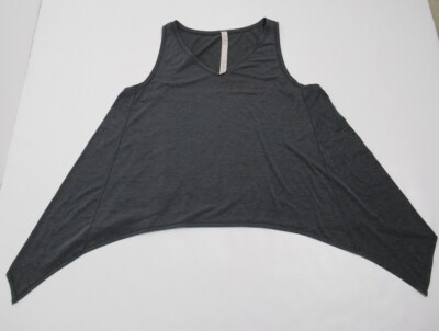 Lululemon Women's Watch Me Flip Tank Heathered Black Size 4 Stretch | eBay