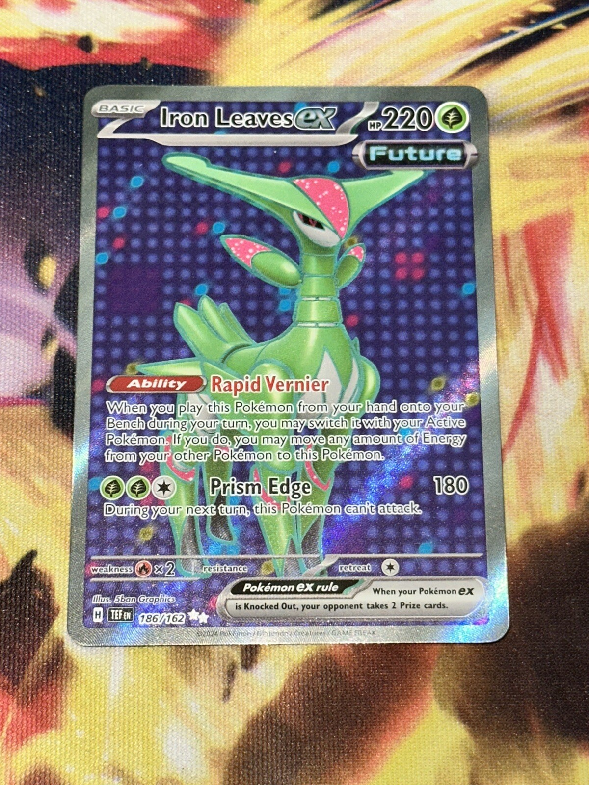 Iron Leaves EX 186/162 FULL ART - Temporal Forces - Pokemon TCG Karte ...