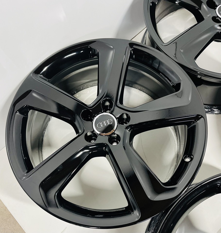 OEM 20” AUDI Q5 SQ5 FACTORY WHEELS RIMS FULL SET BLACK GLOSS 5 SPOKE | eBay