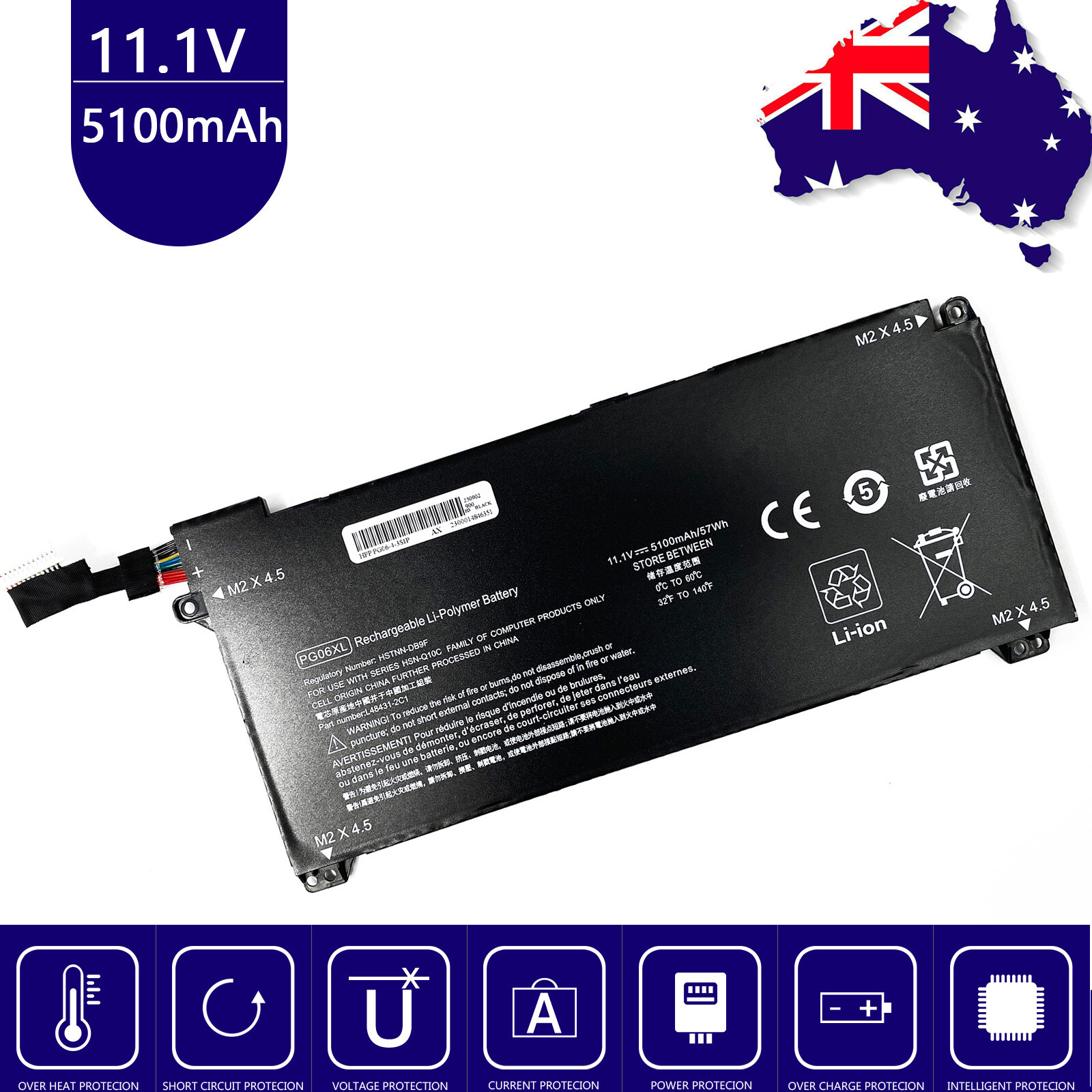 PG06XL Laptop Battery for HP Omen 15-DH0144TX 15-dh1590nd 15-dh0004 15 ...
