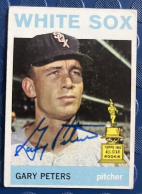 GARY PETERS 1964 Topps #130 Baseball Card CHICAGO WHITE SOX AUTO ...