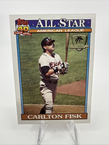 1991 Topps - All-Star Carlton Fisk #393 Operation Desert Shield | eBay