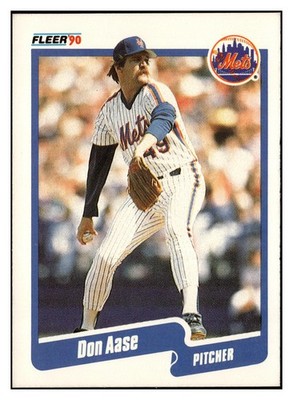 Don Aase 1990 Fleer #196 New York Mets Baseball Card *311 | eBay