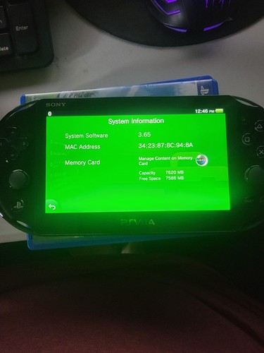 Sony PS Vita PCH-2000 Handheld Console Black 8GB with games | eBay