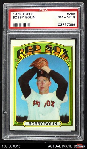 1972 Topps #266 Bobby Bolin Red Sox PSA 8 - NM/MT | eBay