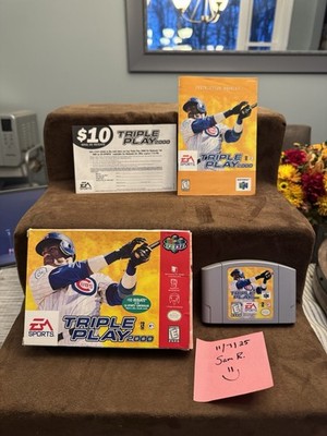Triple Play 2000 (N64) *CIB* TESTED WORKING 14633079579| eBay