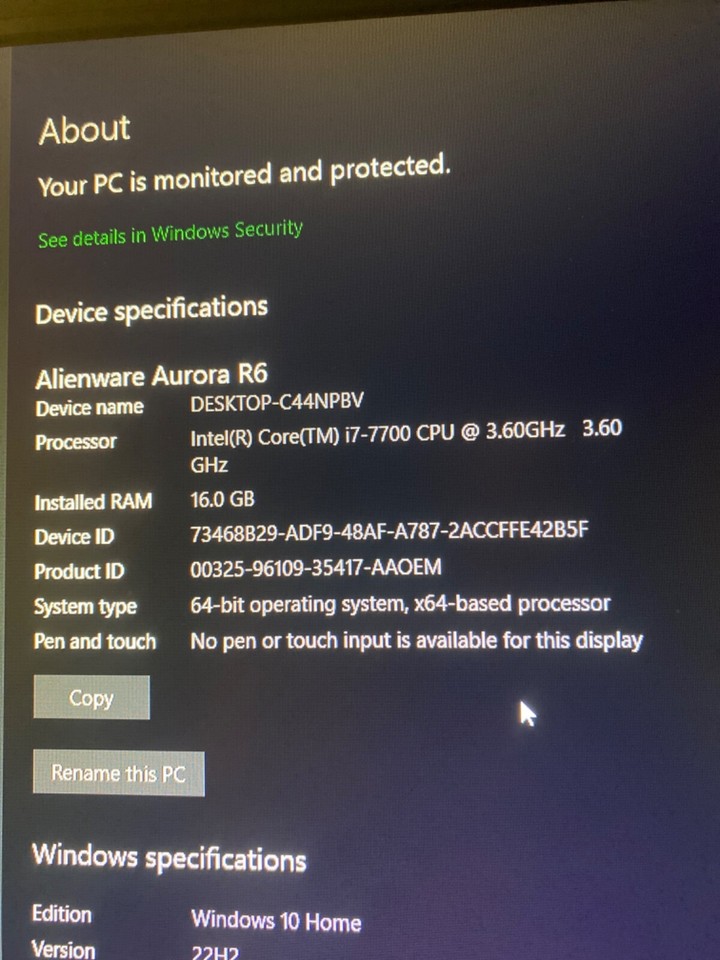 Alienware Aurora R6, 1TB, 16GB RAM, i7-7700, GeForce GTX 1070, NOOS | eBay