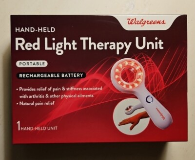 New Walgreens Hand-Held Red Light Therapy Unit Portable W/ Rechargeable ...