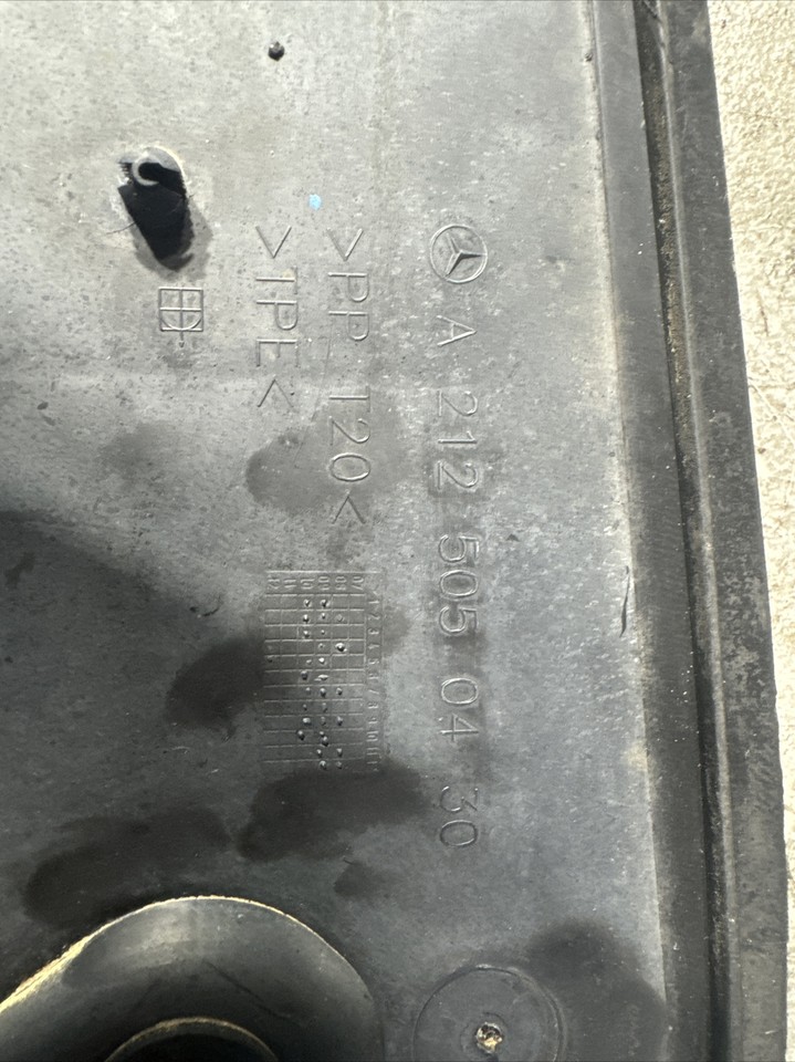 2010 - 2013 Mercedes E Class W212 Air Baffle Deflector Cover Lower ...