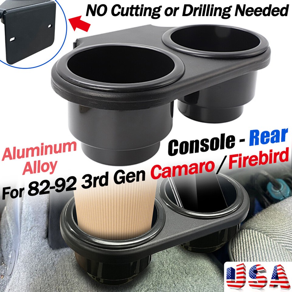 Rear Dual Cup Holders Ashtray Replace For 82-92 3rd Gen Camaro Firebird ...