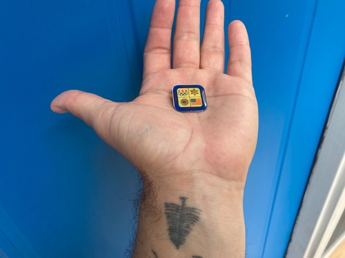 Go USA Olympic Pin Metal Enamel Pinback Higher Stronger Swifter Summer ...