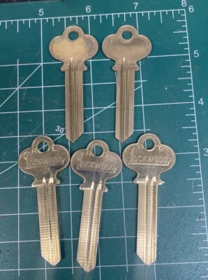 5 Lockwood LR Key Blanks NYC Or RL Original USA Brass 7 Pin Long ...