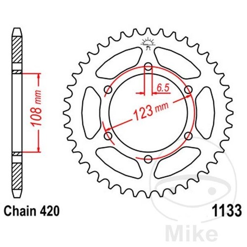 Sprocket Chain Size 420, 65 Teeth | eBay