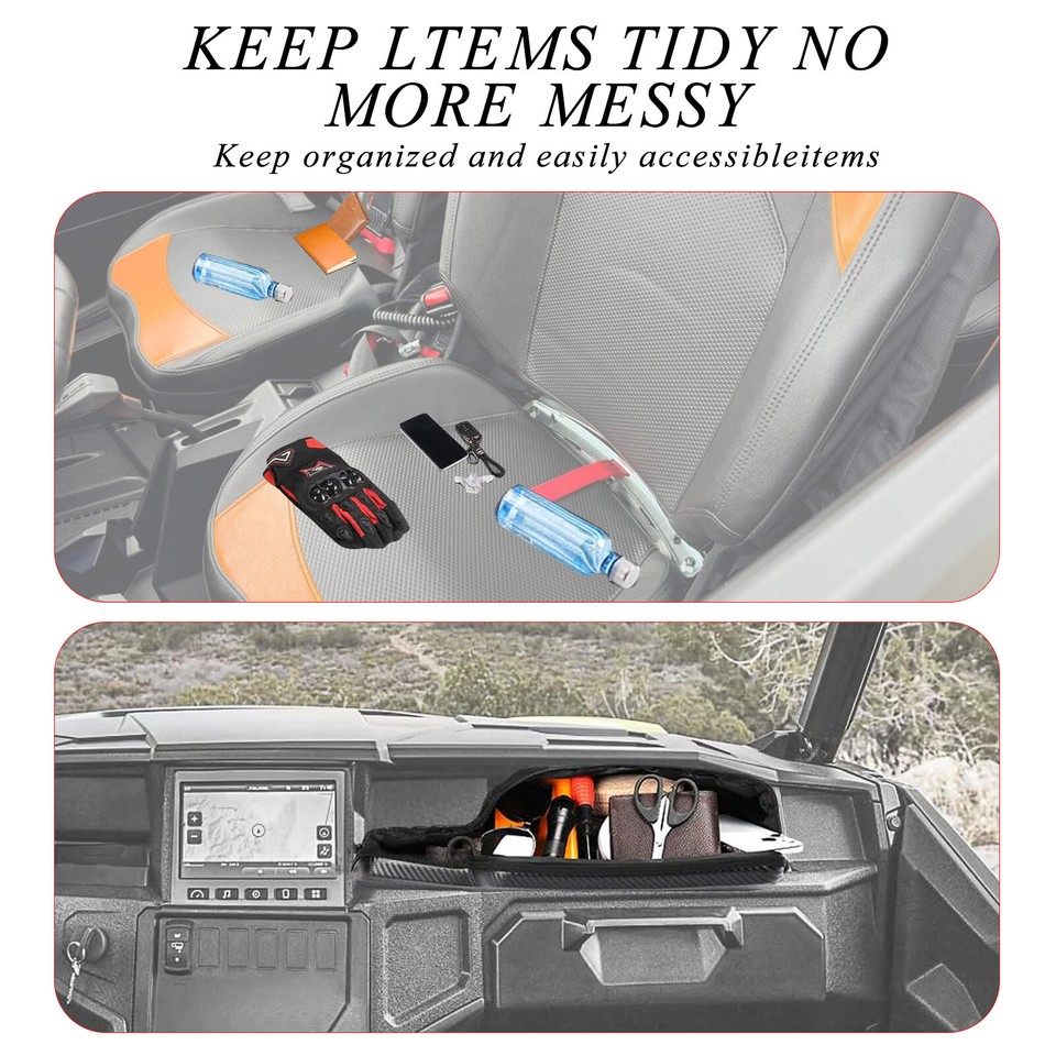 Dashboard Bag Dash Storage Bag For Polaris General 1000/4 1000/XP 1000 ...