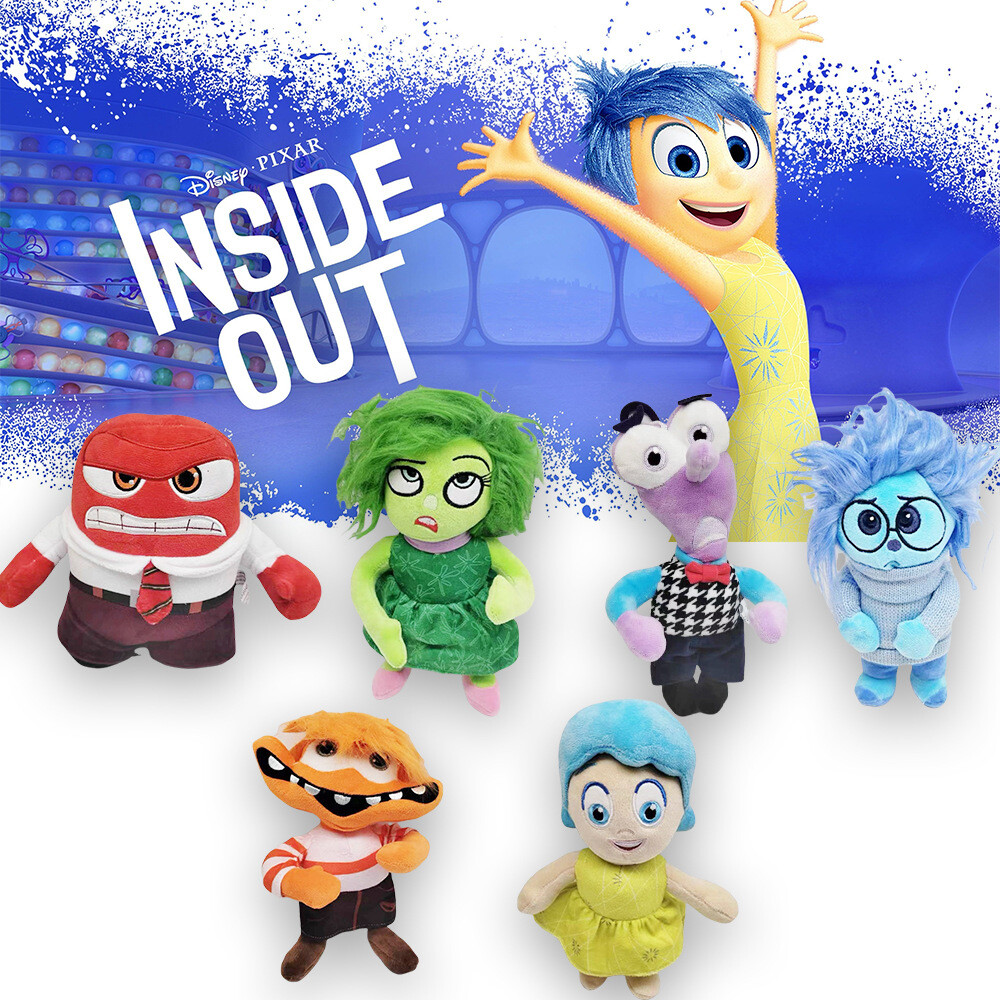 Inside Out Plush Doll Cartoon Character Plush Stuffed Soft Pillow Toys ...