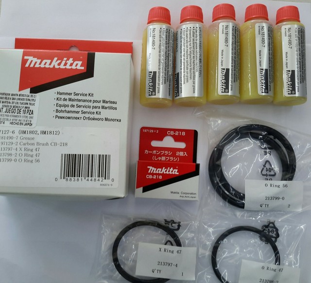 OEM Genuine MAKITA Complete Service Kit 197127-6 HM1812 Demolition ...