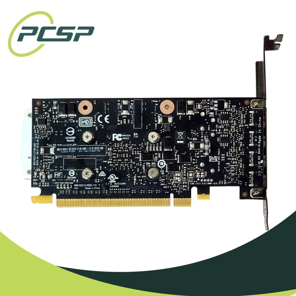 Lenovo NVIDIA Quadro P1000 4GB GDDR5 Graphics Card 4x Mini DisplayPort ...