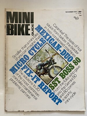 Mini-Bike Guide Magazine November 1971 Vol. 3 No.11 | eBay