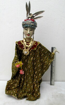 VINTAGE 24 inch Handmade Thai "Ramayana Epic" Rod Puppet Lakshmana ...