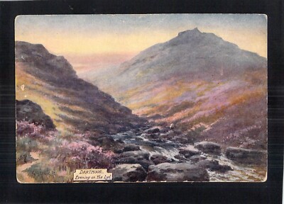 E3440 UK Dartmoor Evening on the Lyd Artist Tucks vintage postcard | eBay