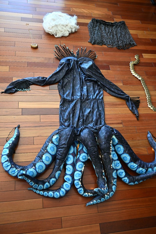 Disney's Little Mermaid URSULA Halloween Costume Sz XL 14/16 Wig ...