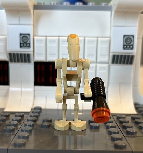 LEGO Star Wars Battle Droid Commander Tan with Line Minifigure sw0048 ...