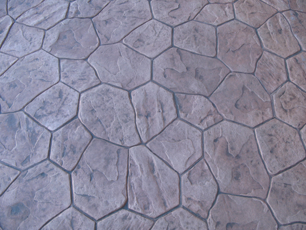 4 Random Stone Decorative Concrete Cement Imprint Texture Stamp Mat set ...