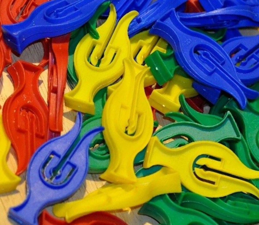 50 PACK CYCLONE PLASTIC CLOTHES PEGS PUSH ON WASHING LINE DURABLE NON ...