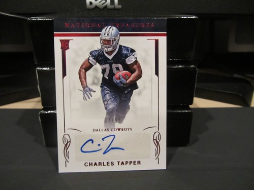 National Treasures Rookie Autograph Cowboys Charles Tapper 87/99 2016 ...
