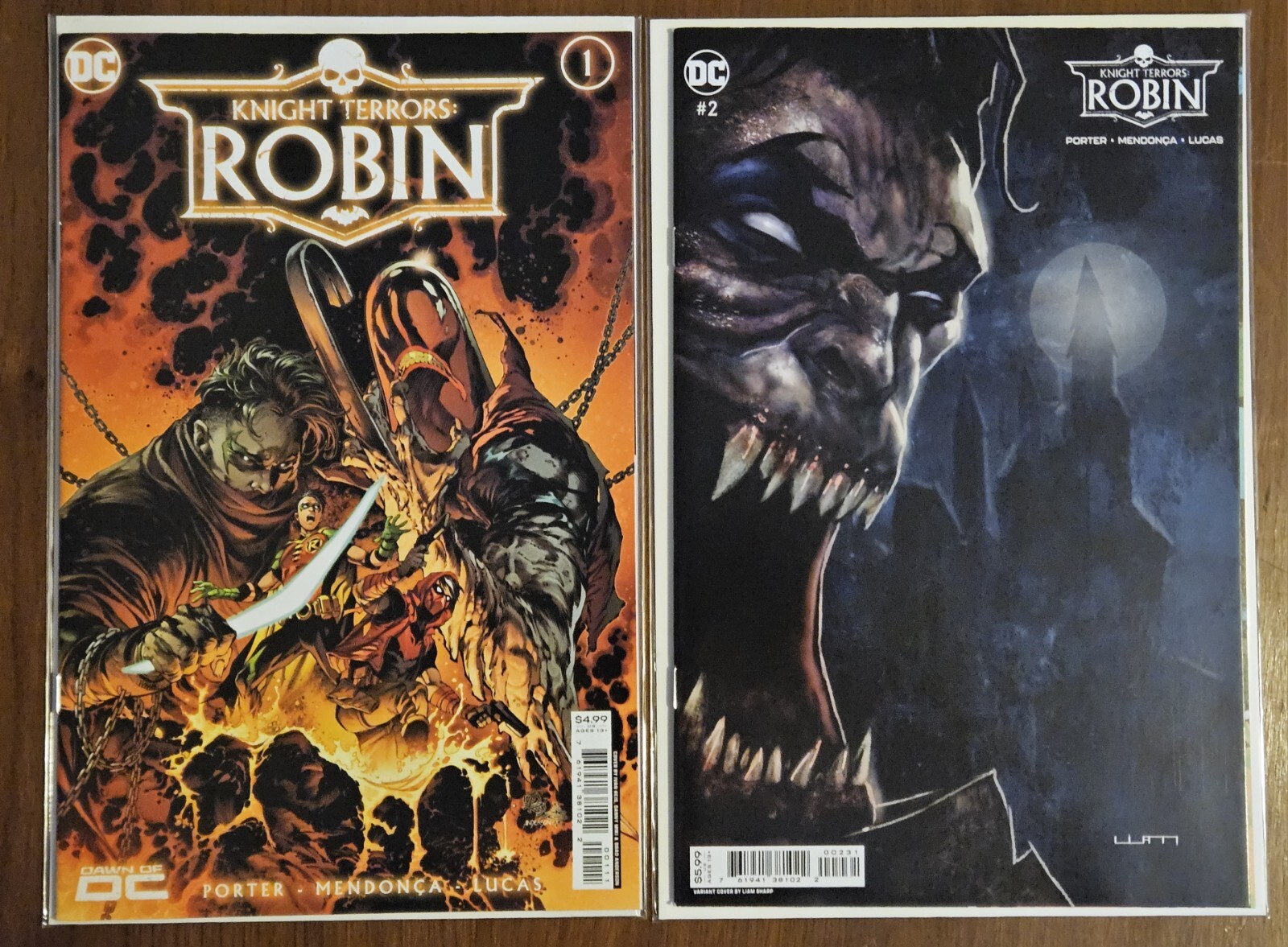 Knight Terrors ROBIN 1 & 2 Set ~ Sharp Variant ~ DC Comics 2023 NM ~ 1A ...
