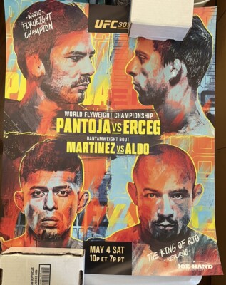UFC 301 Promo Poster 22x28 Pantoja Aldo | eBay