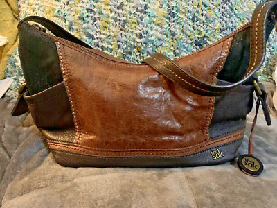 The SAK Kendra Brown Leather Hobo Bag PURSE Pocket Book Handbag | eBay