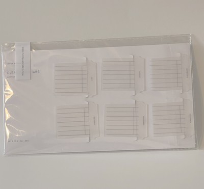 Cloth and Paper Clear Monthly Index Tabs | eBay