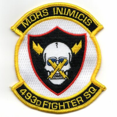 4" AIR FORCE 493FS MORS INIMICIS GRIM REAPERS TOP EMBROIDERED JACKET ...