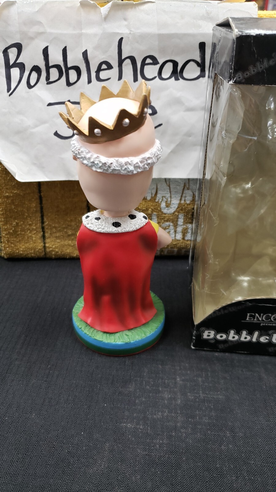 NIB 2004 BOBBLE KING OF SWING GOLF CAPE BOBBLEHEAD ENCORE BOBBLE WORKS ...