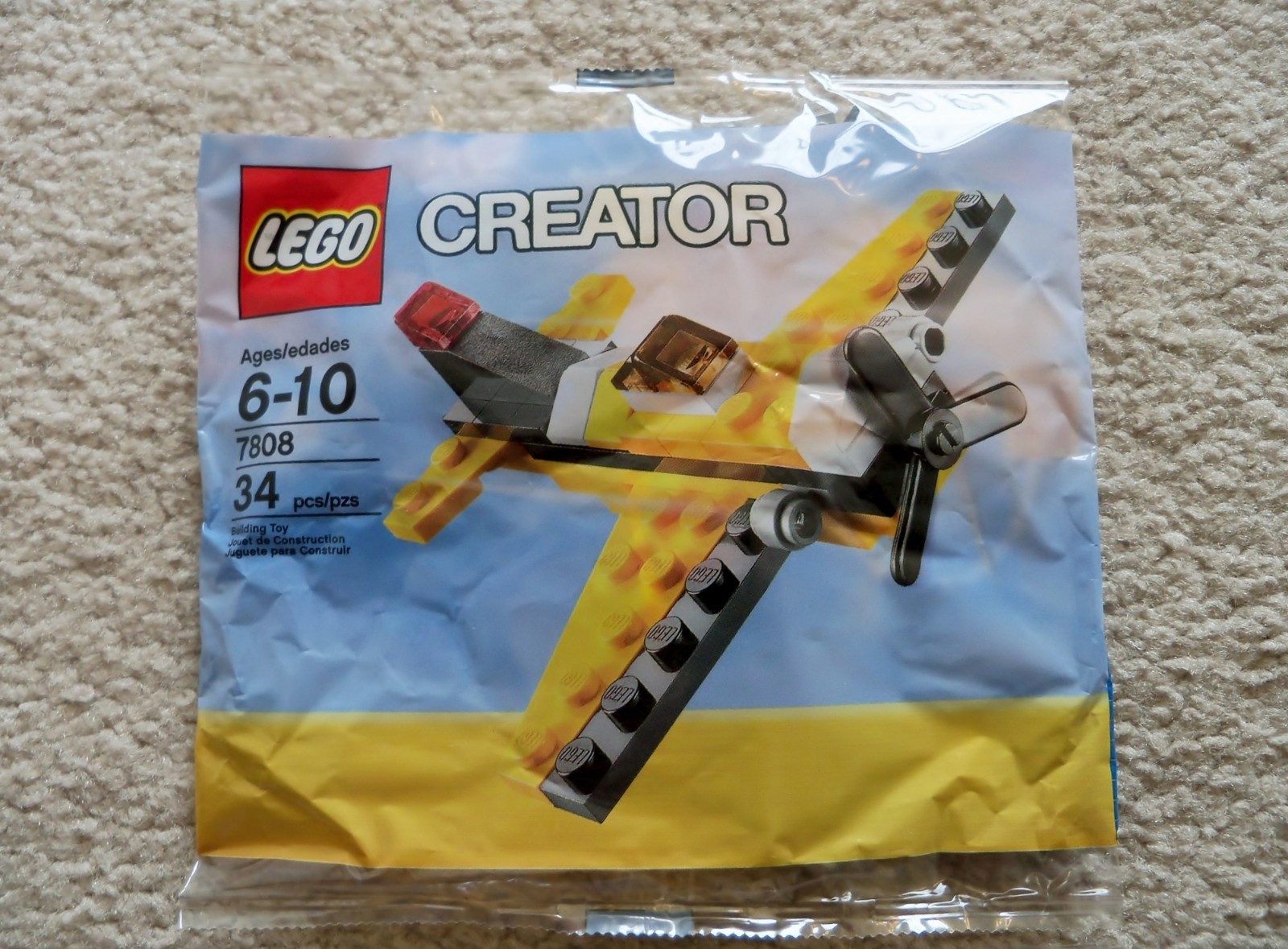 LEGO CREATOR: Yellow Airplane (7808) for sale online | eBay