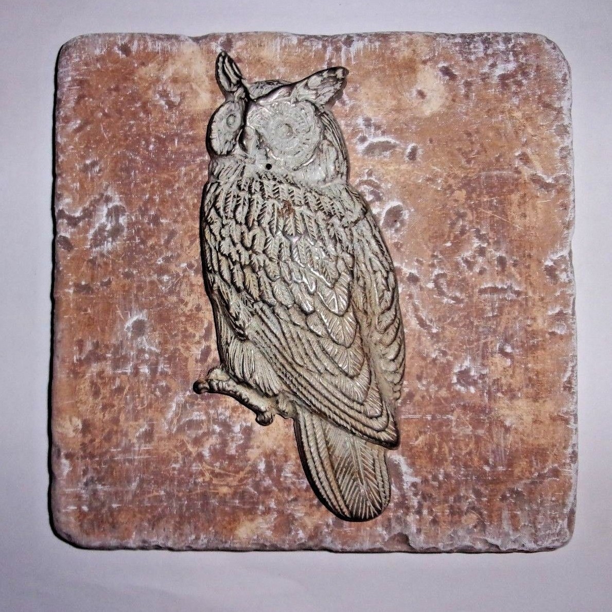 Plaster cement owl travertine tile mold 6" x 6" x 1/3" | eBay