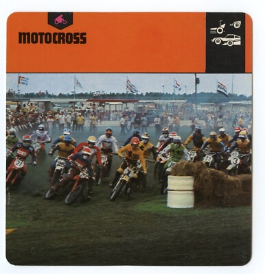 Motorcross - Motorcycle Racing Group Edito Service SA Auto Rally Card ...