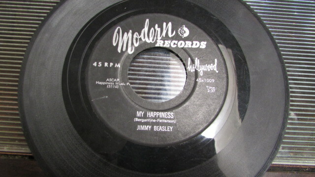JIMMY BEASLEY MODERN HOLLYWOOD 45RPM RECORD 1009 JAMBALAYA/MY HAPPINESS ...